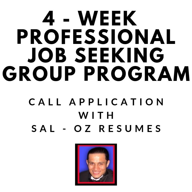 4 – Week Professional Job Seeking Program Application Page
